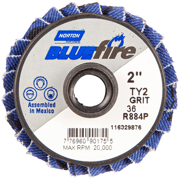 Norton Abrasives | 77696090175 | BlueFire Zirconia Alumina Extra Coarse ...